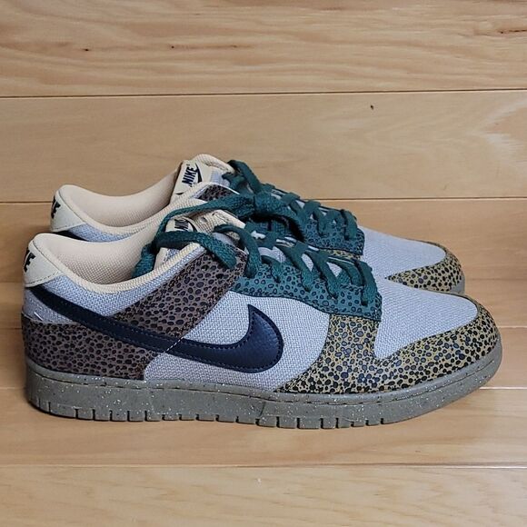 Nike | Shoes | Nike Dunk Lowsafari Golden Moss Cacaon Wow Off Noir ...